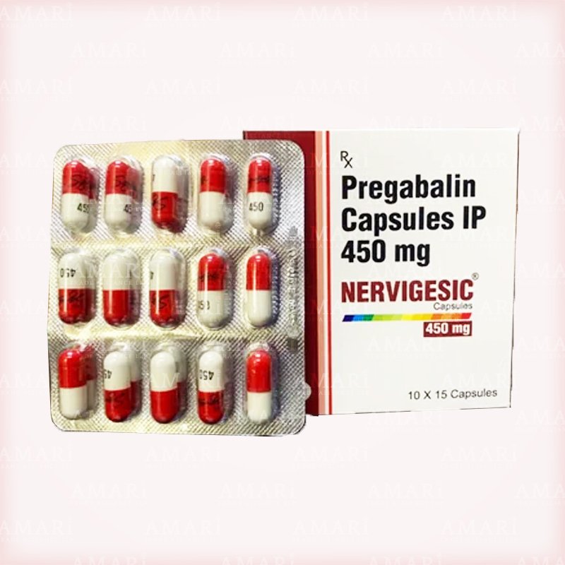 Nervigesic 450mg Pregabalin Capsules